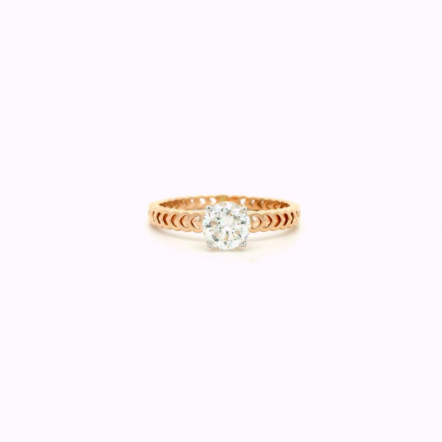 Evarin Solitaire Band Diamond Engagement Ring – Firefly Diamonds
