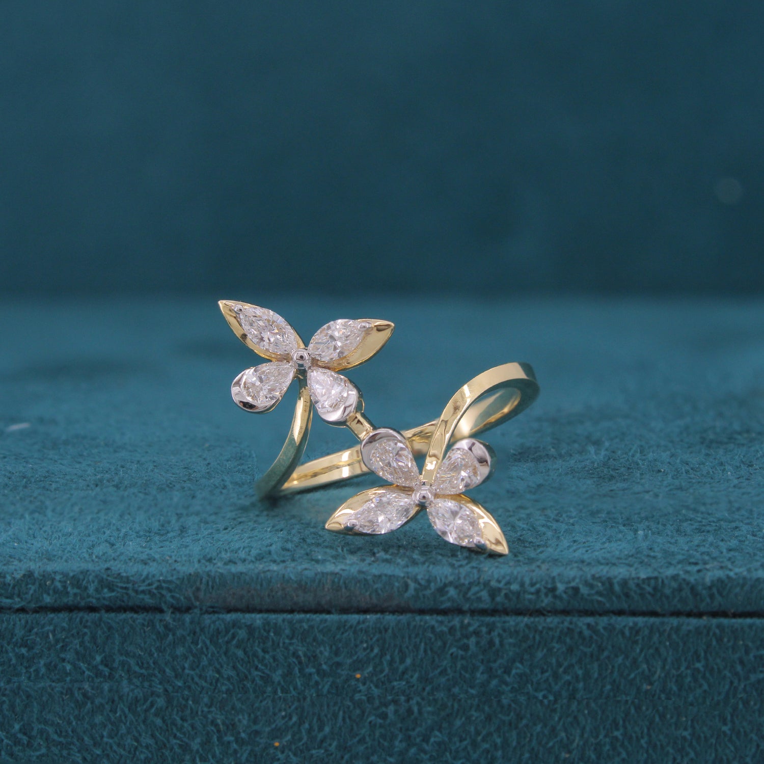 Flame Diamond Engagement Ring – Firefly Diamonds